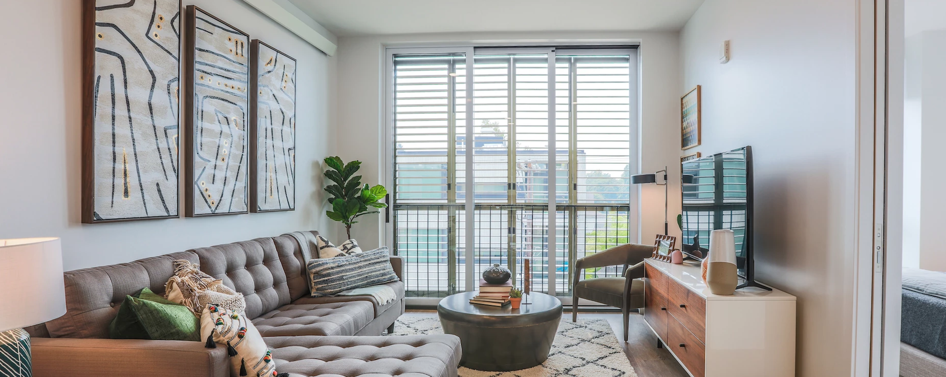 Modern, Millennial, Model Apartment - Laurel Design Collective